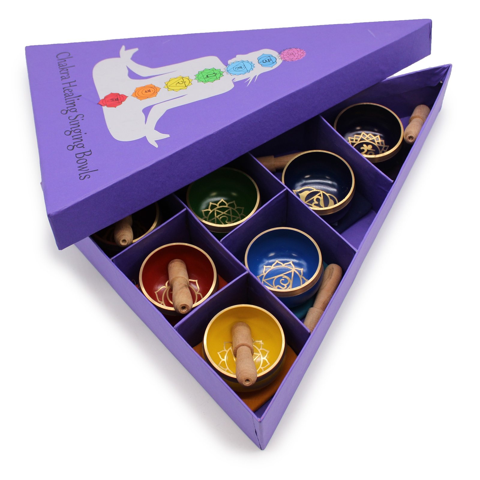 Tibetan Singing Bowl Set – Chakra Pyramid - SunnoM
